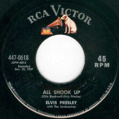 First pressings of US Elvis Presley 45 rpm singles First pressings of US Elvis Presley 45 rpm singles